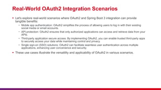OAuth 2 Spring Boot 3 Integration Presentation | PPT