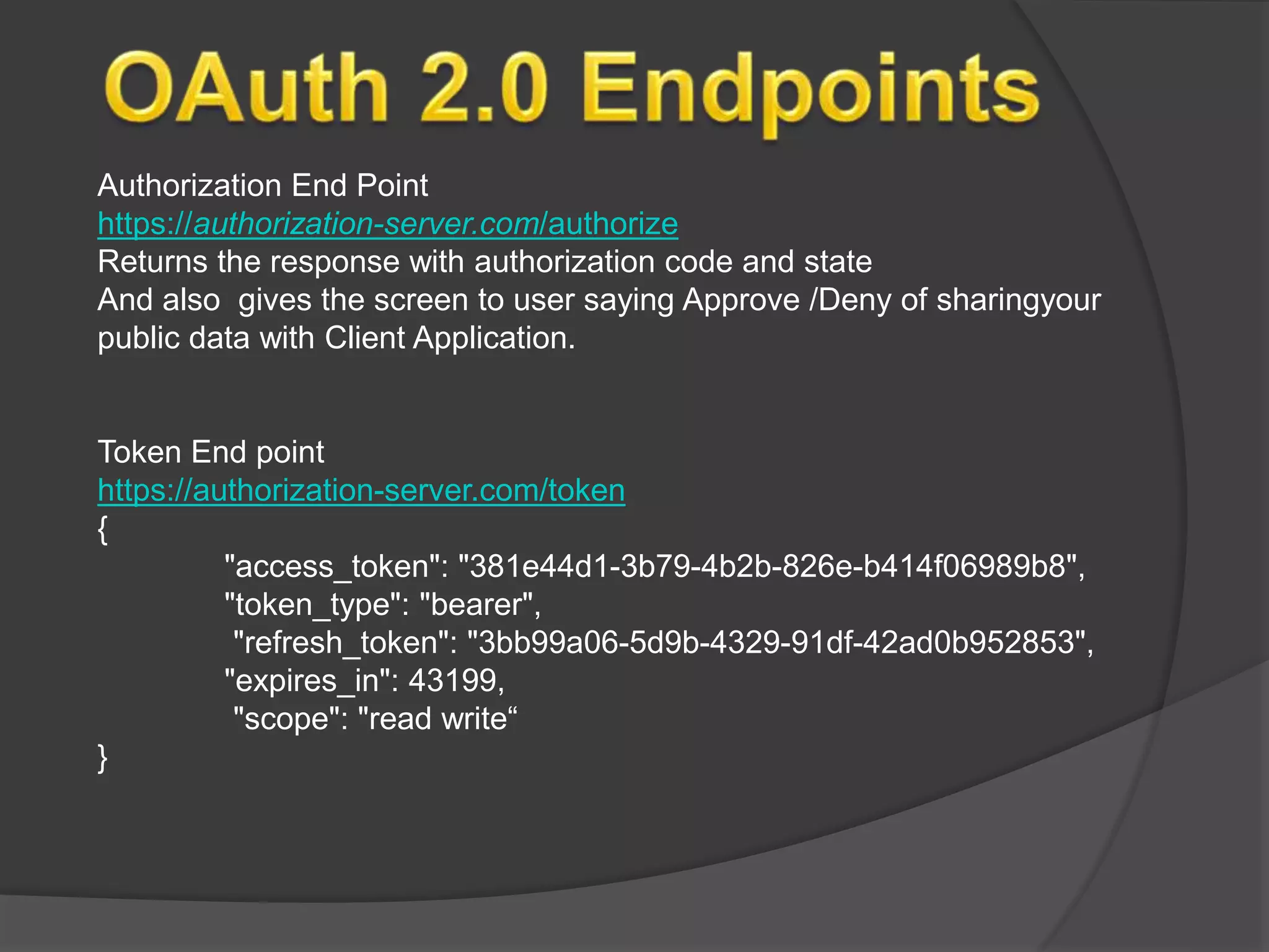 OAuth2 Presentaion | PPT