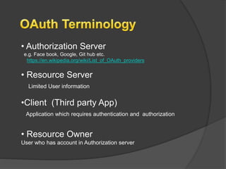 OAuth2 Presentaion | PPT