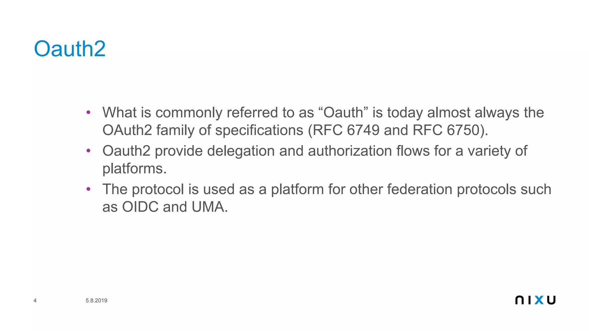 oAuth presentation | PPT