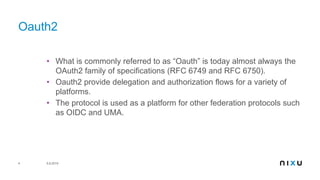 oAuth presentation | PPT