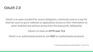 OAuth2 primer | PPT