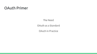 OAuth2 primer | PDF | Cloud Computing | Internet