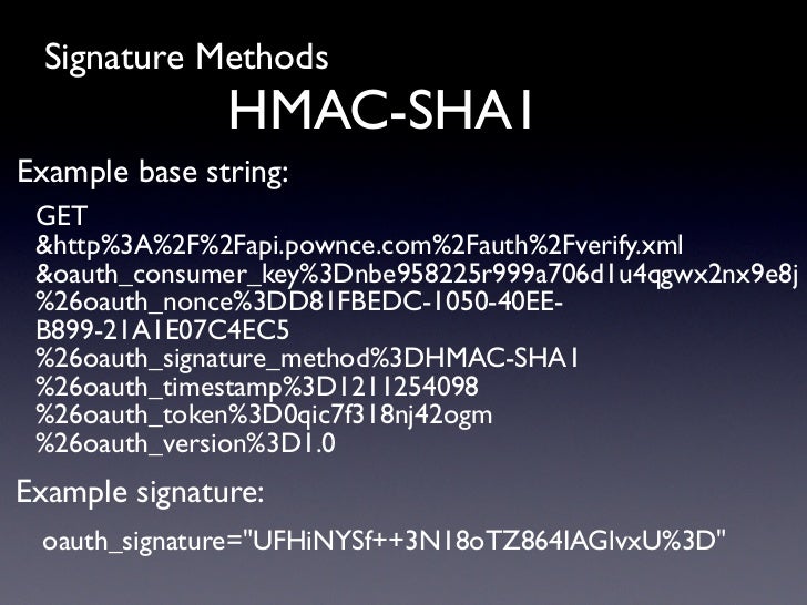 Signature Methods Hmac Sha1 Example Base