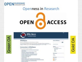 Facets of Academic Openness | PPTX