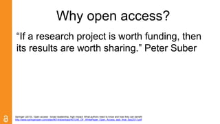 Raising your research profile with open access | PPT