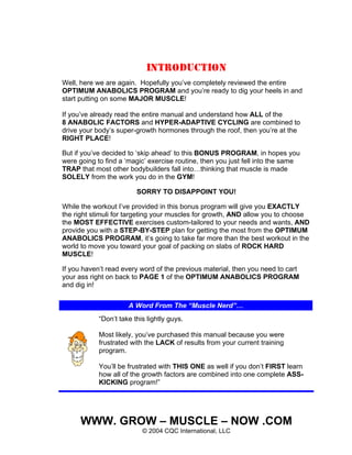 Jeff Anderson-Optimum Anabolics | PDF
