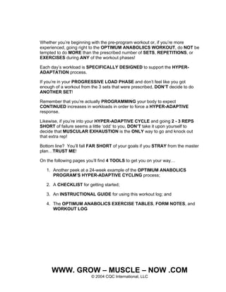 Jeff Anderson-Optimum Anabolics | PDF