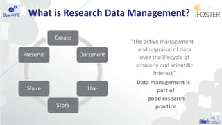 Basics of Research Data Management | PPT
