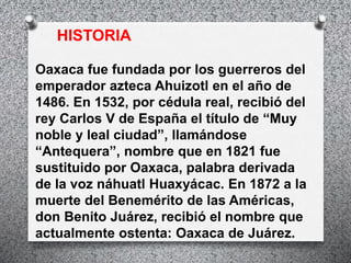 Oaxaca y su gastronomia | PPT