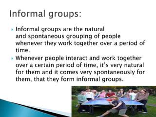 organisational behaviour- groups | PPTX