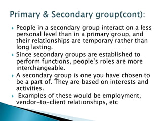 organisational behaviour- groups | PPTX