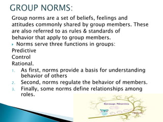organisational behaviour- groups | PPTX