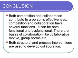 cooperation and competition | PPT