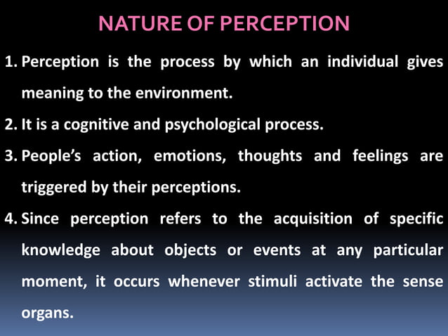 Perception | PPTX