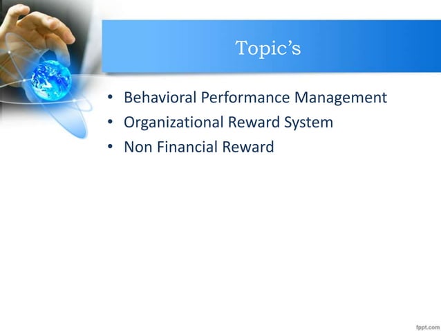 Behavioral Performence Managment | PPTX