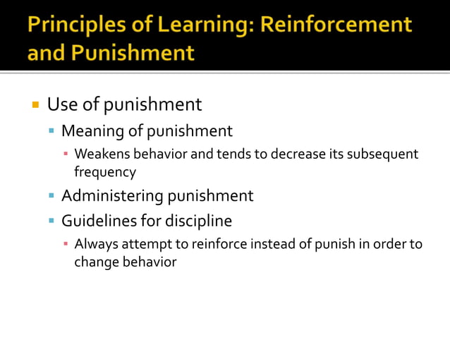 reinforcement and punishment | PPTX