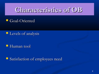 Organizational Behaviour | PPT