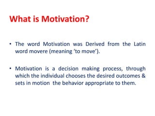 Motivational Approaches | PPTX