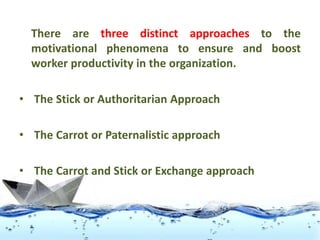 Motivational Approaches | PPTX