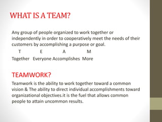 successful strategies in a teamwork | PPTX