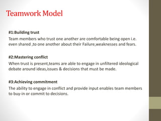 successful strategies in a teamwork | PPTX