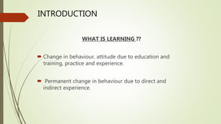Learning Theory and its Application | PPTX