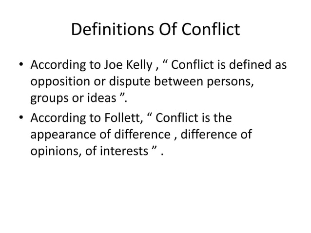 conflict | PPTX | War and Conflicts
