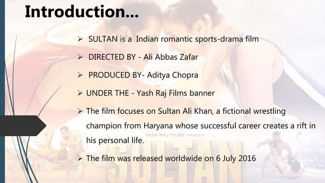 ORGANISATIONAL BEHAVIOR IN MOVIE SULTAN | PPTX