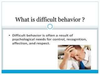 Types of difficult people in oragansization | PPTX
