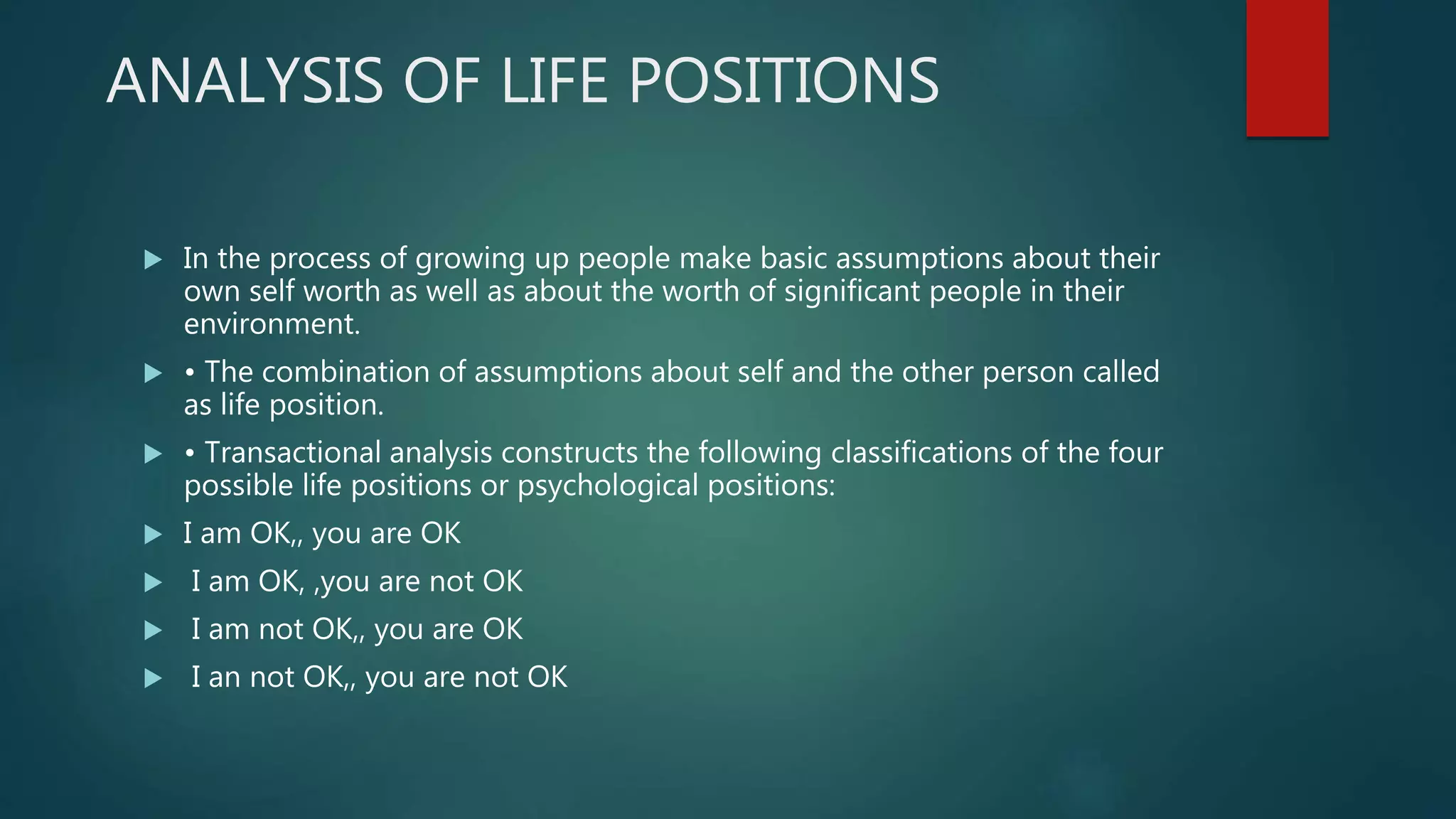 Transactional Analysis | PPT