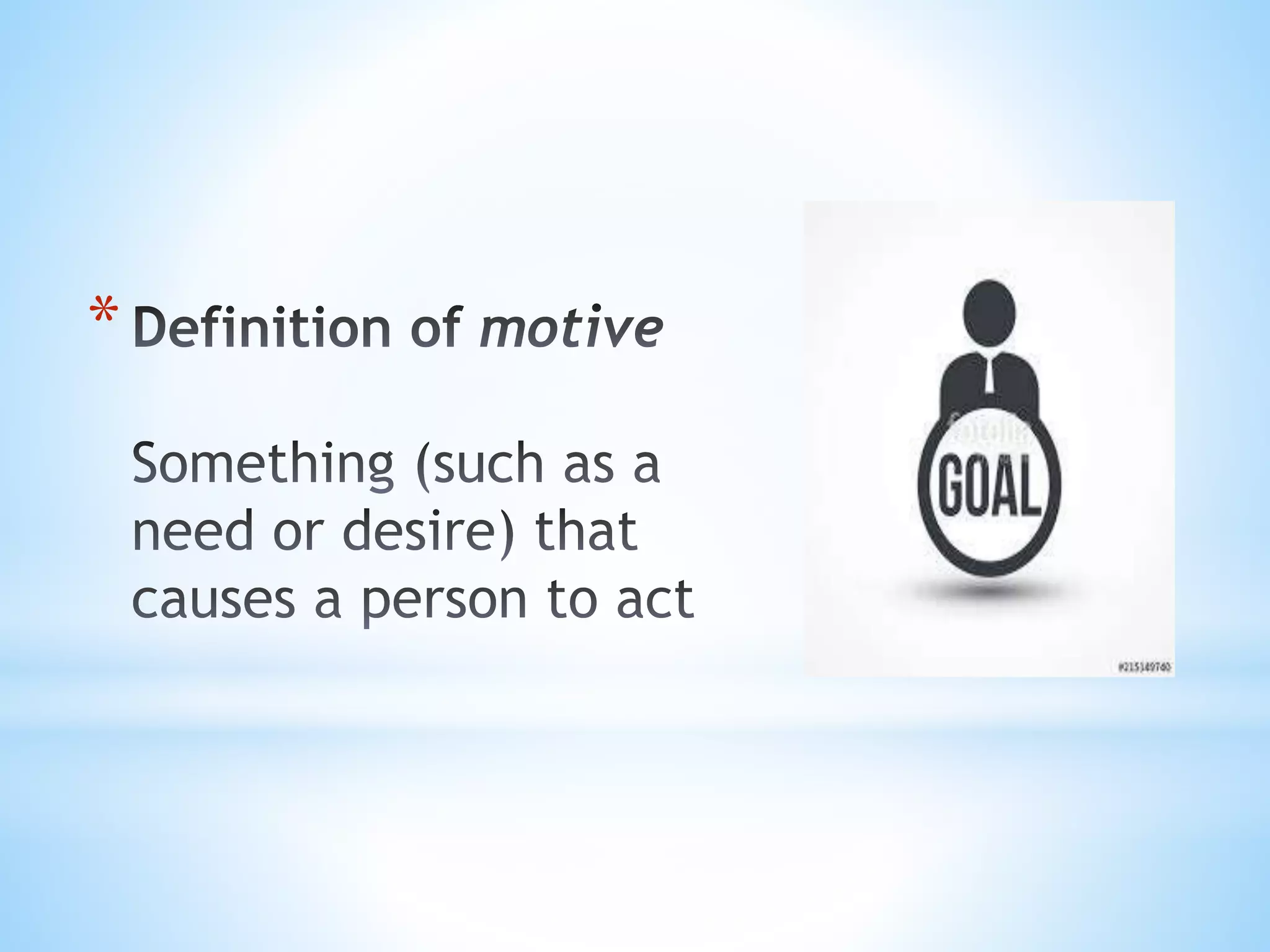 Concept of motive & motivation & mallows need or hierarchy theory | PPTX