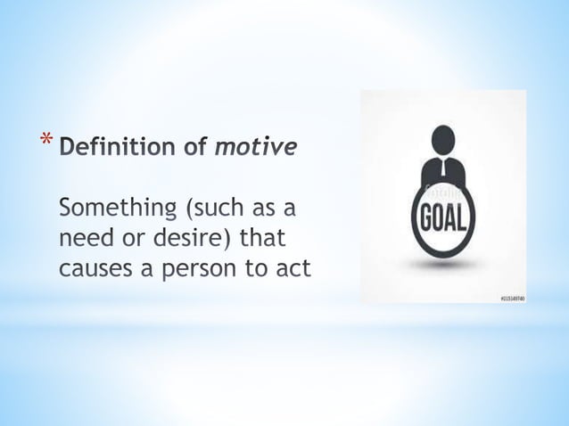 Concept of motive & motivation & mallows need or hierarchy theory | PPT ...