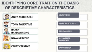 Perception and Personality traits in Organizational Behaviour | PPTX