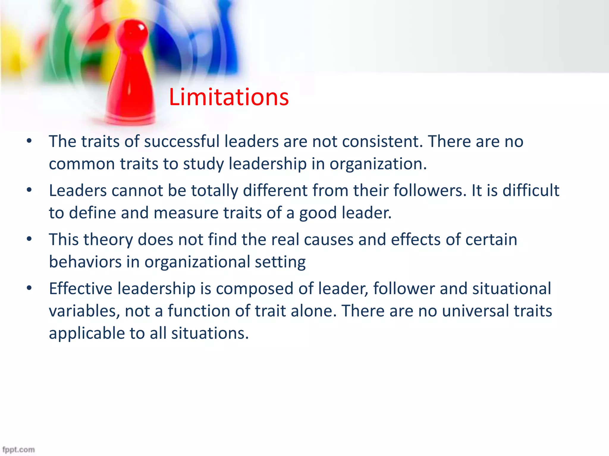 Trait Theory of Leadership | PPTX