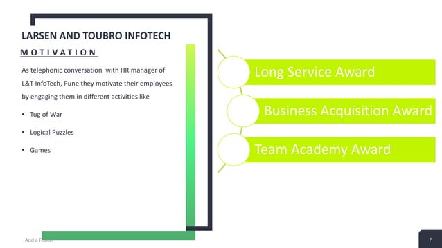 Presentation on LARSEN AND TOUBRO INFOTECH | PPTX