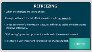 Lewin's Three Stage Model | PPTX