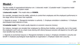 Organisational behaviour | PPT