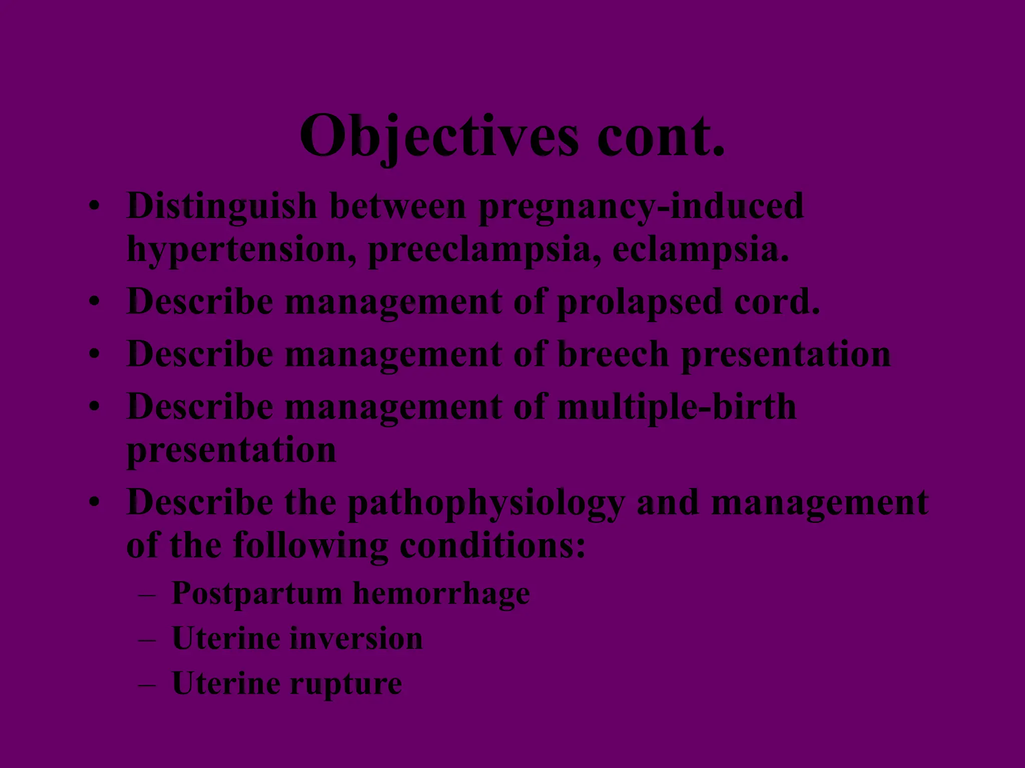 Obstetrics pathology in pregnancy and labour | PPT