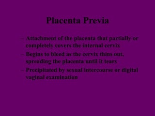 Obstetrics pathology in pregnancy and labour | PPT