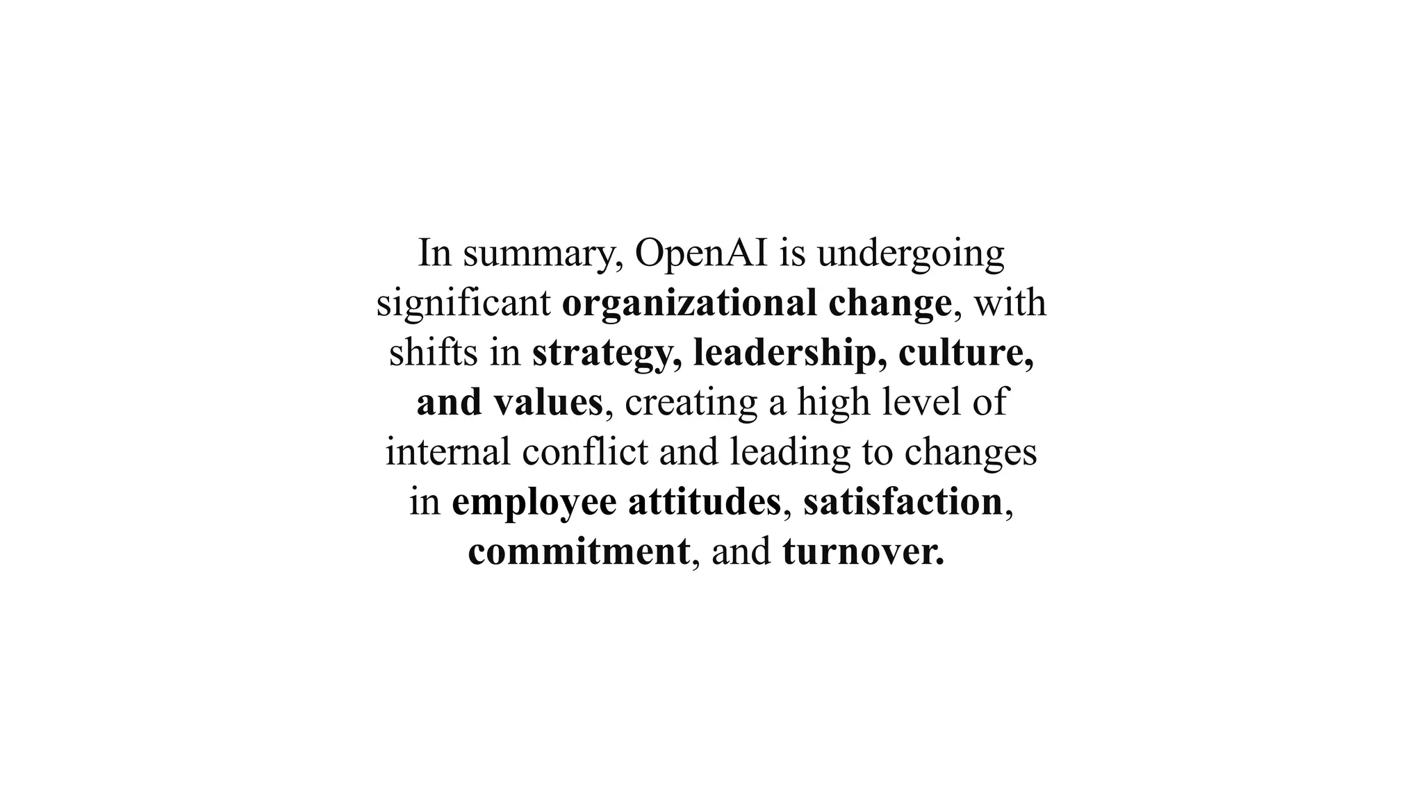 Open AI changes in leadership and culture | PPTX