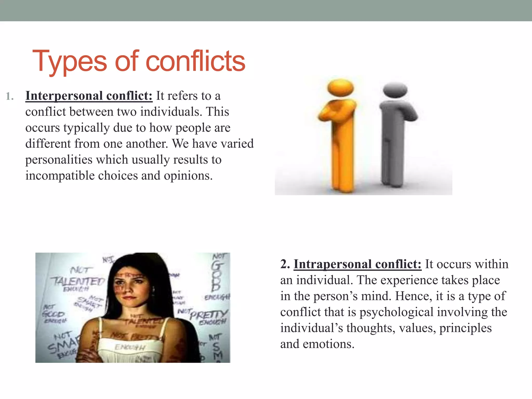 Conflicts and Stress | PPTX
