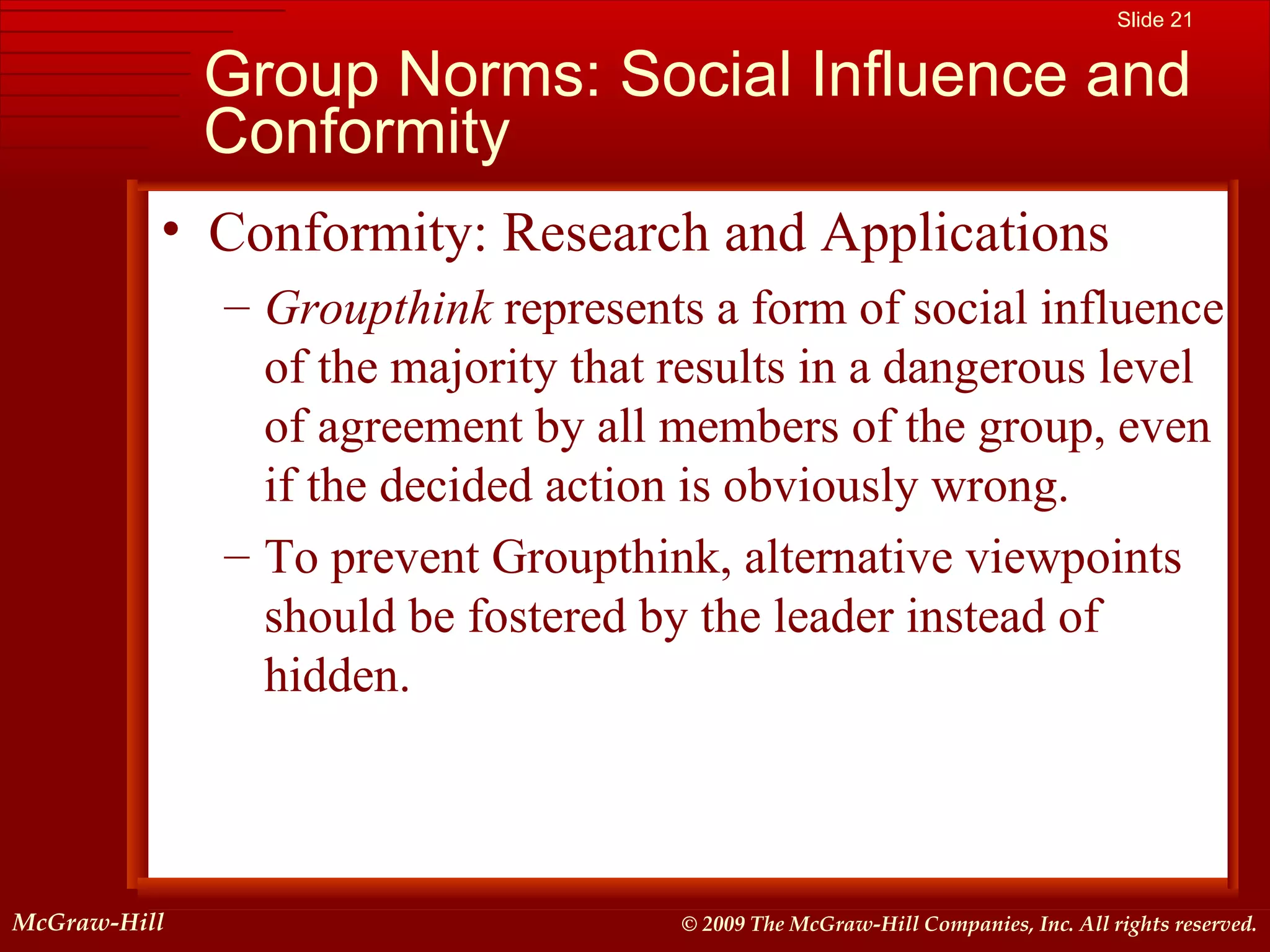 Leadership and social influence processes | PPT