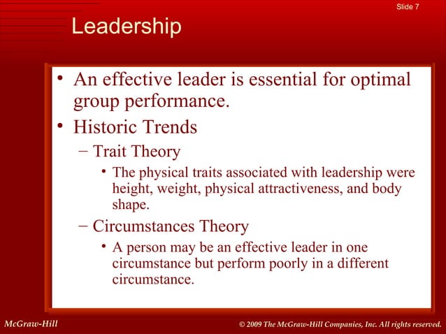 Leadership and social influence processes | PPT