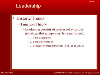 Leadership and social influence processes | PPT