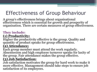 Group behaviour n dynamics | PPTX