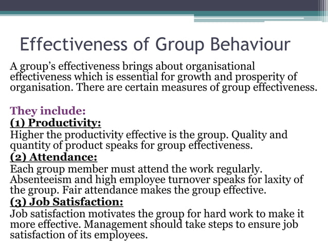 Group behaviour n dynamics | PPTX