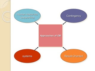 Organization Behaviour Approaches | PPTX