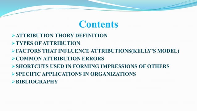 Attribution Theory ppt | PPTX | Science