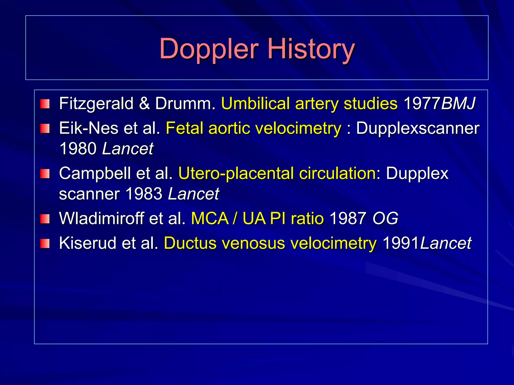 Obstetrics doppler ultrasound | PPT